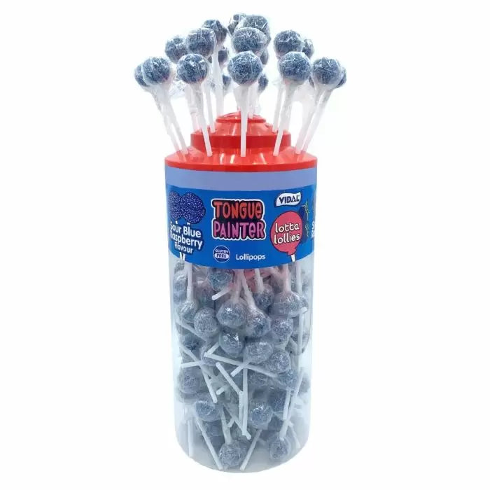 Vidal Lotta Lollies Blue Raspberry Lollipops – The Scran Bar